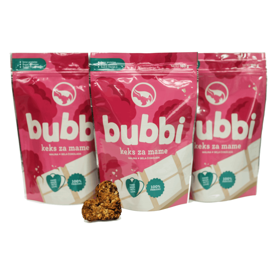 Bubbi keks za mame - Malina i bijela čokolada